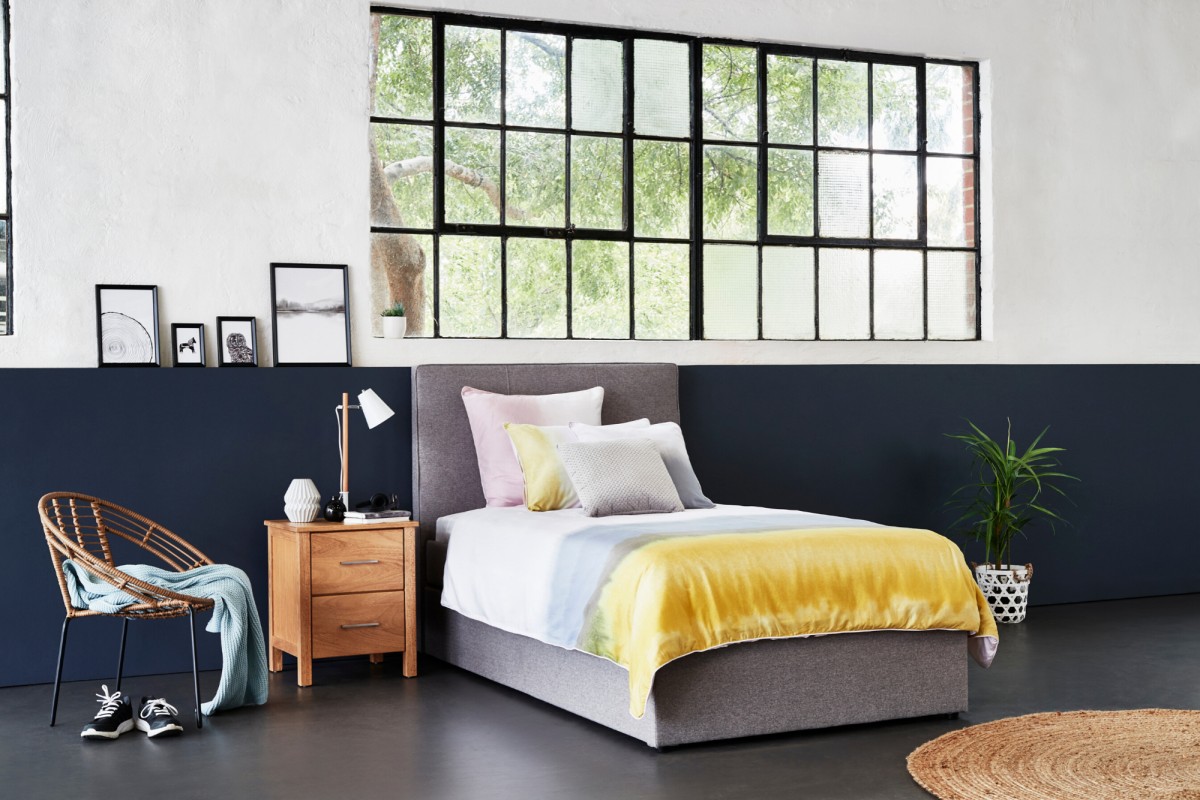 Cosmo Grey King Single Trundle Bed Frame Bedshed