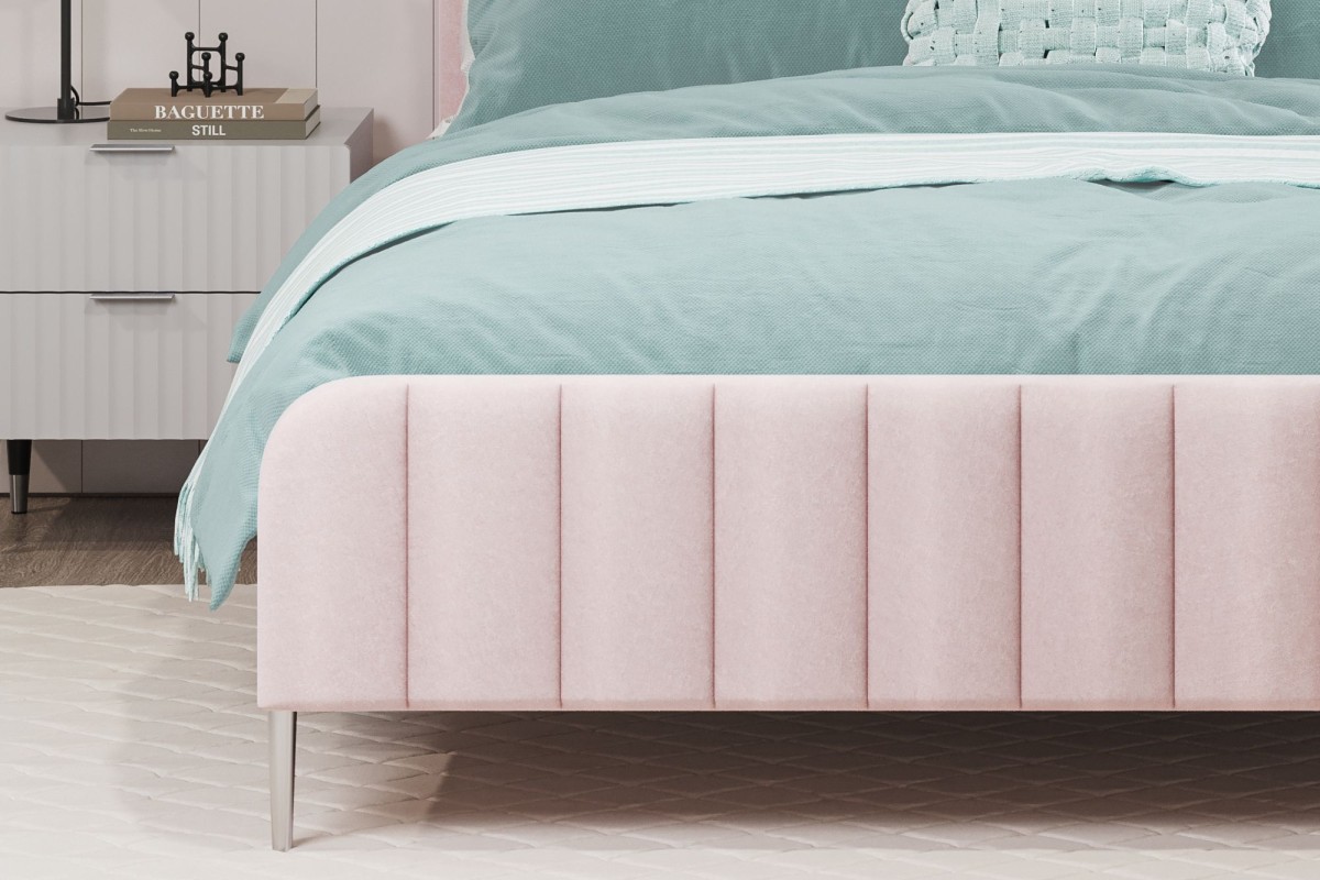 pink queen bed frame