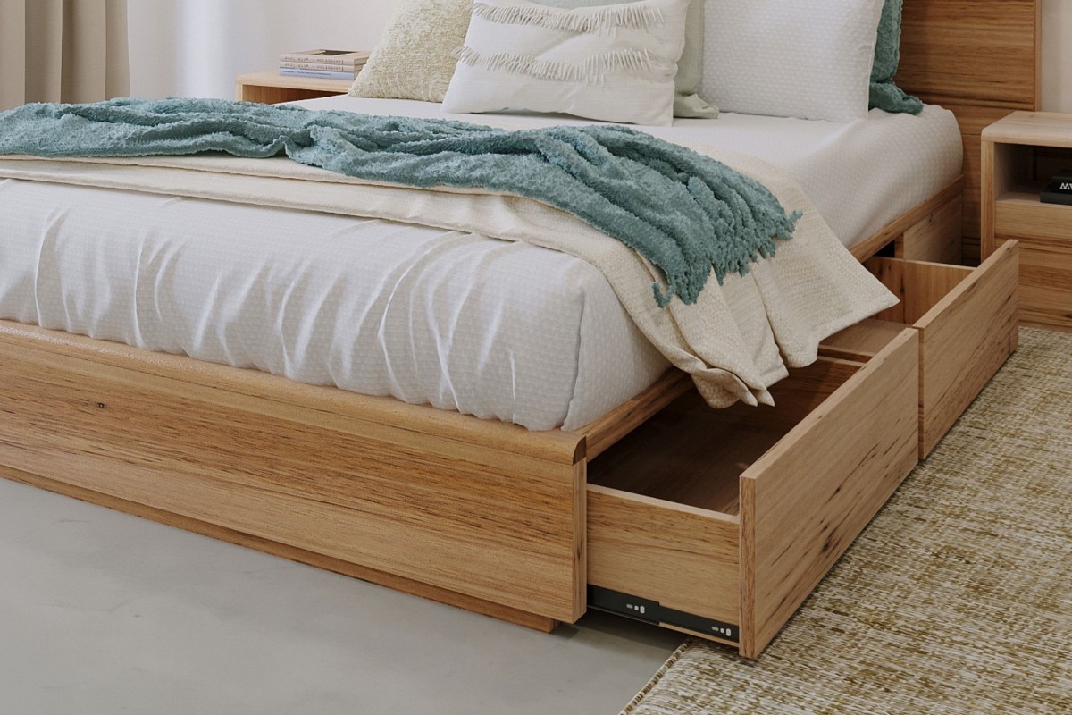 Tribeca Timber Storage King Bed Frame Bedshed