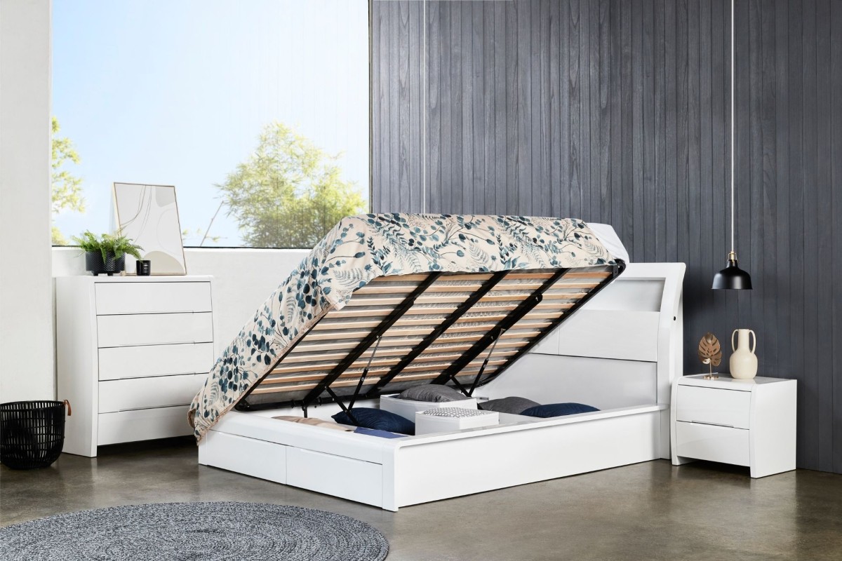 Wellard White King Bed Frame Bedshed