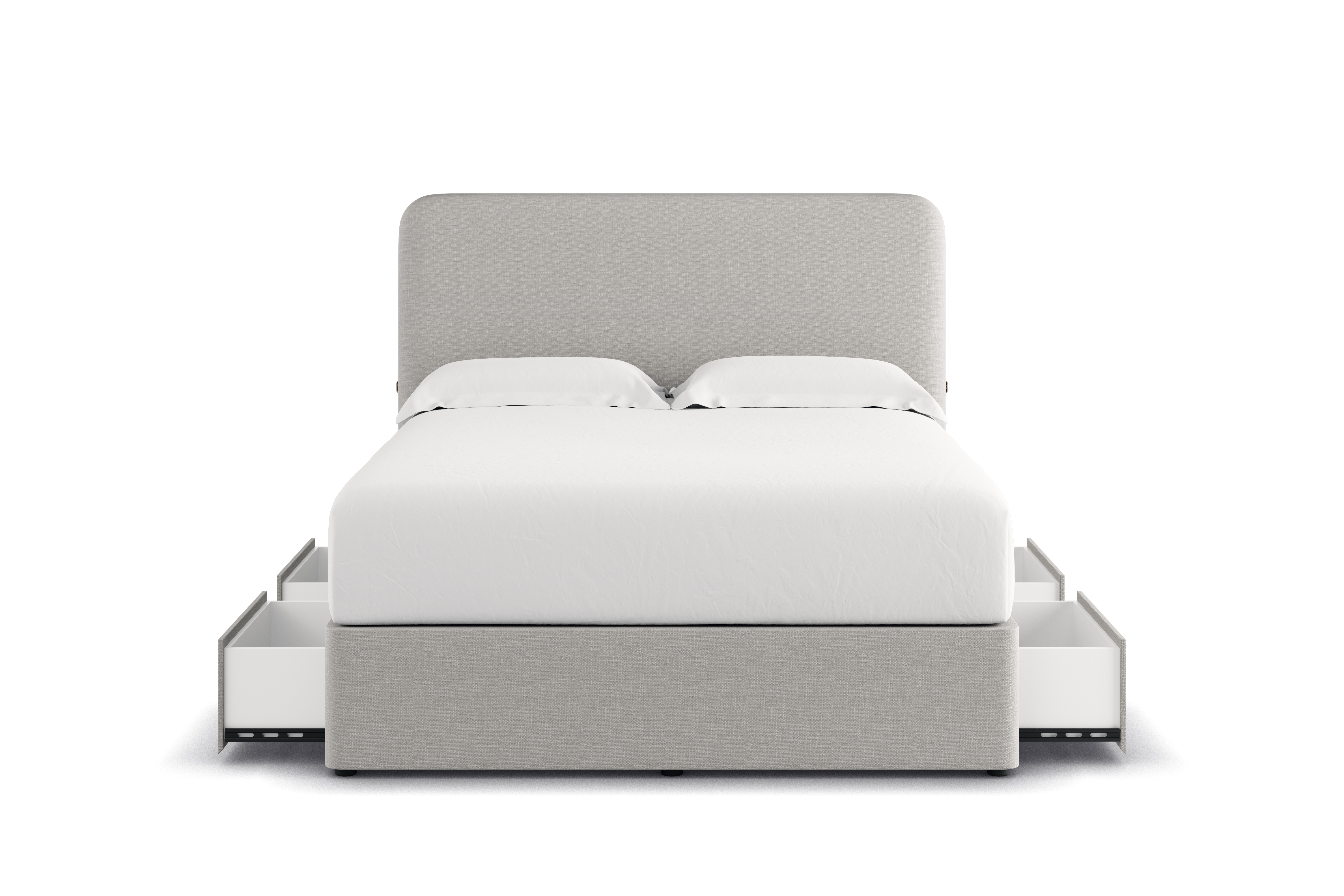 Created by You Infinity Horizon Headboard Queen and 4 Drawer Base (With ...