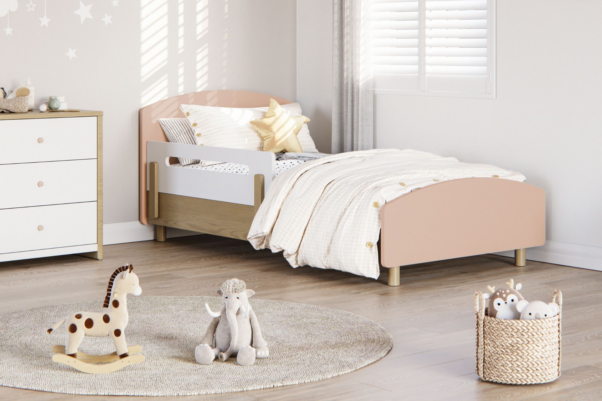 Riley Bed Frame (with Optional Safety Rails) | Bedshed