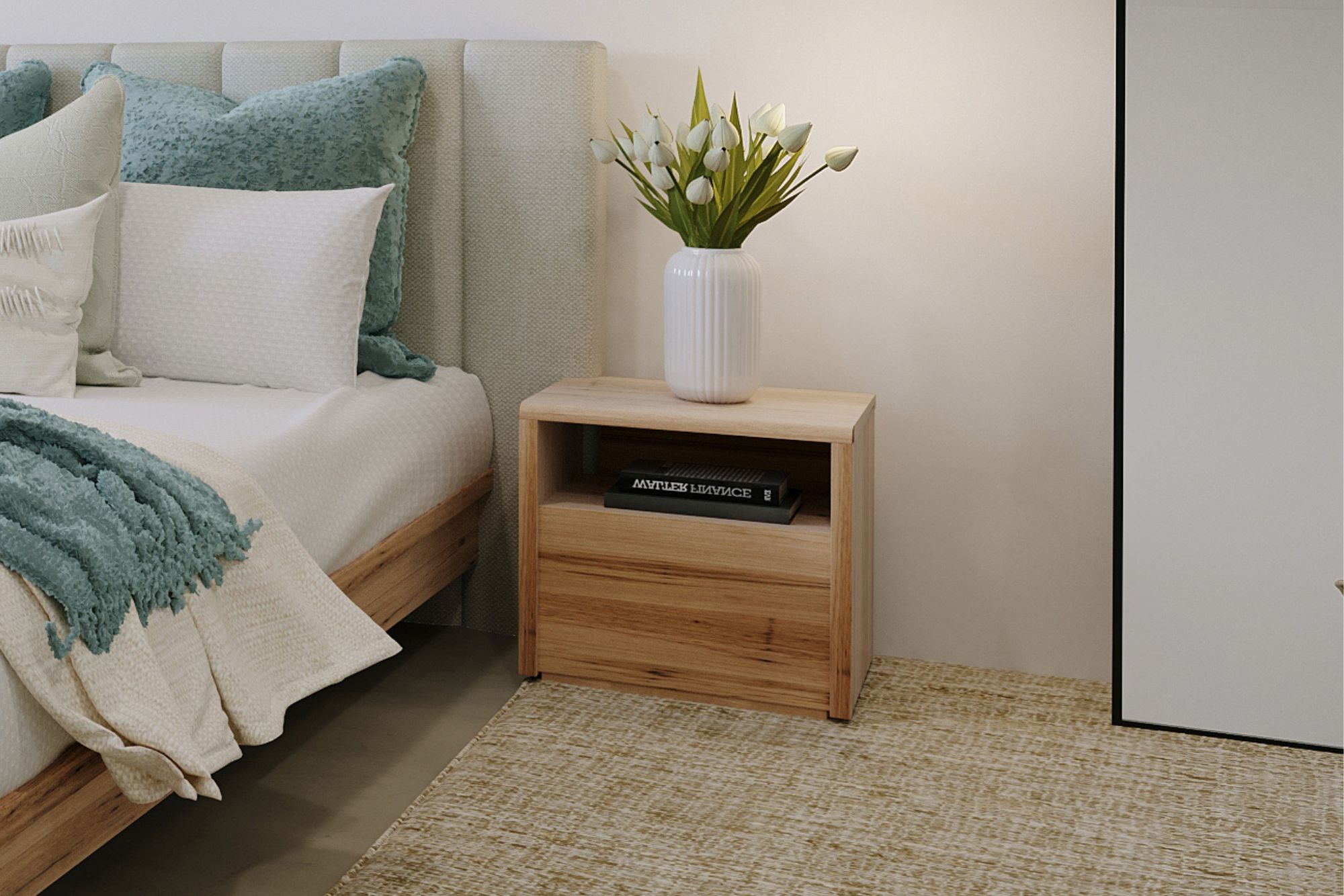 Tribeca 1 Drawer Bedside | Bedshed