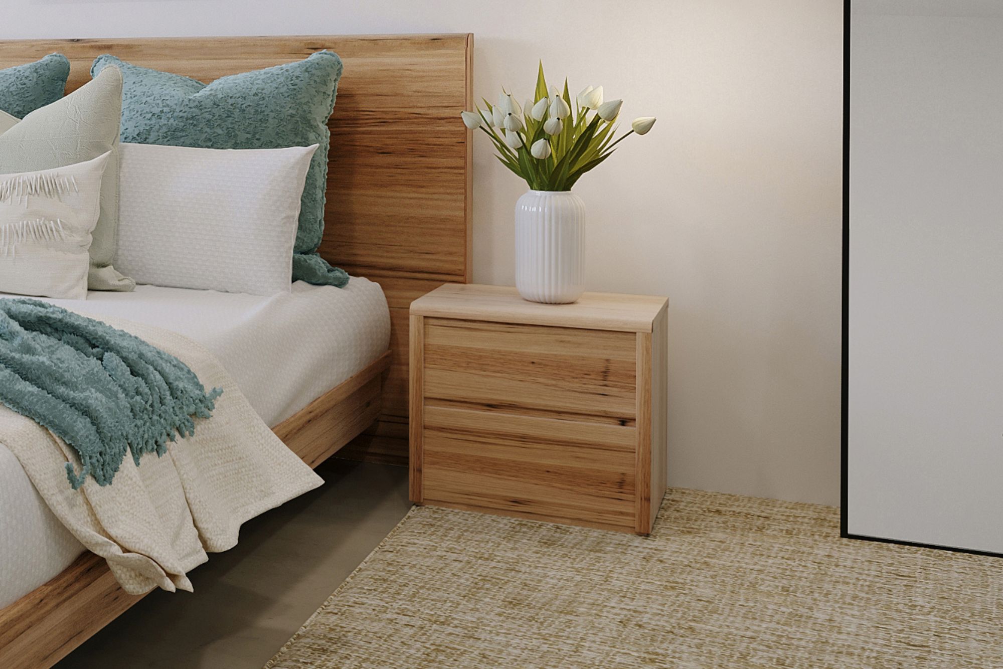 Tribeca 2 Drawer Bedside | Bedshed