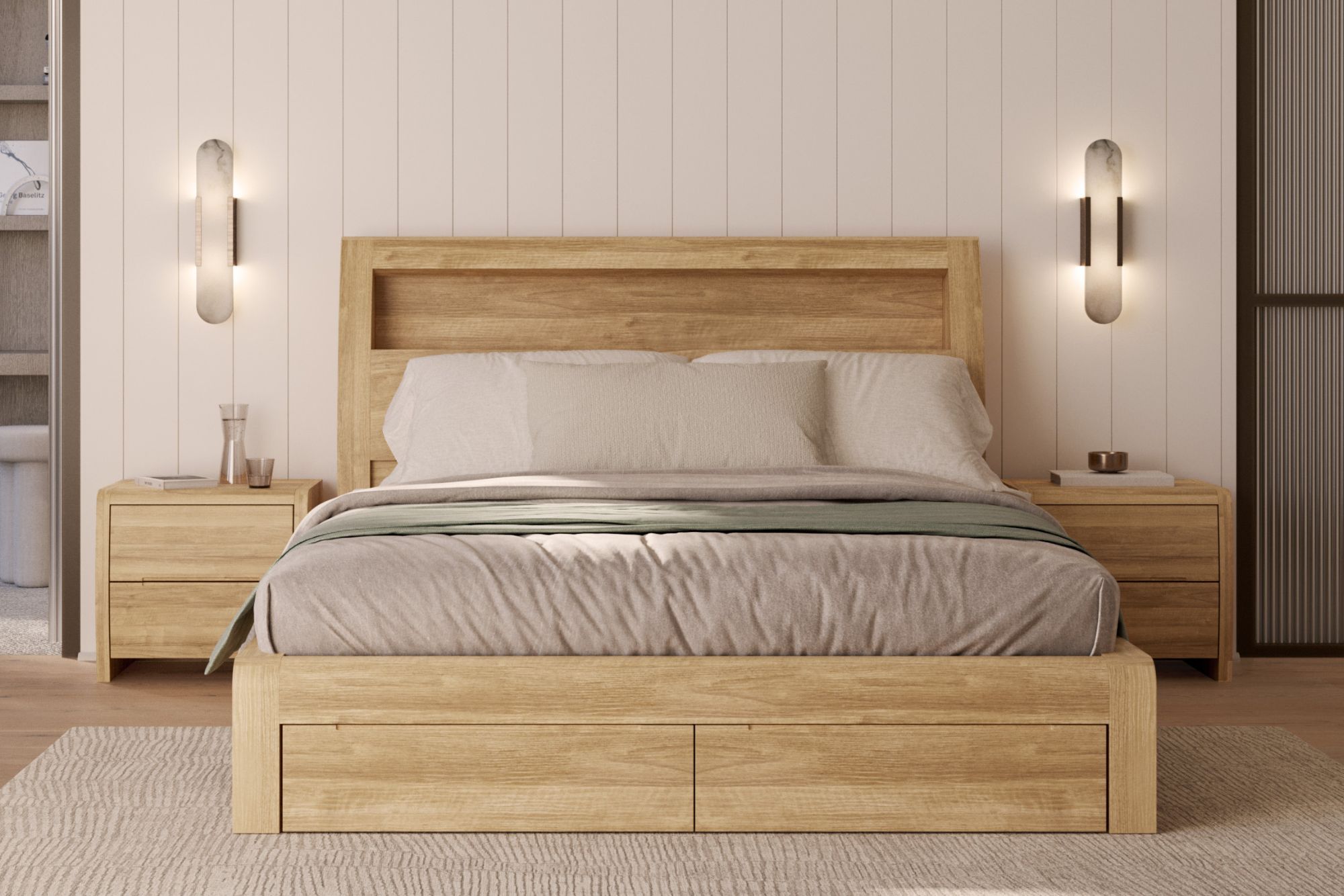 Wellard Natural Queen Bed Frame | Bedshed