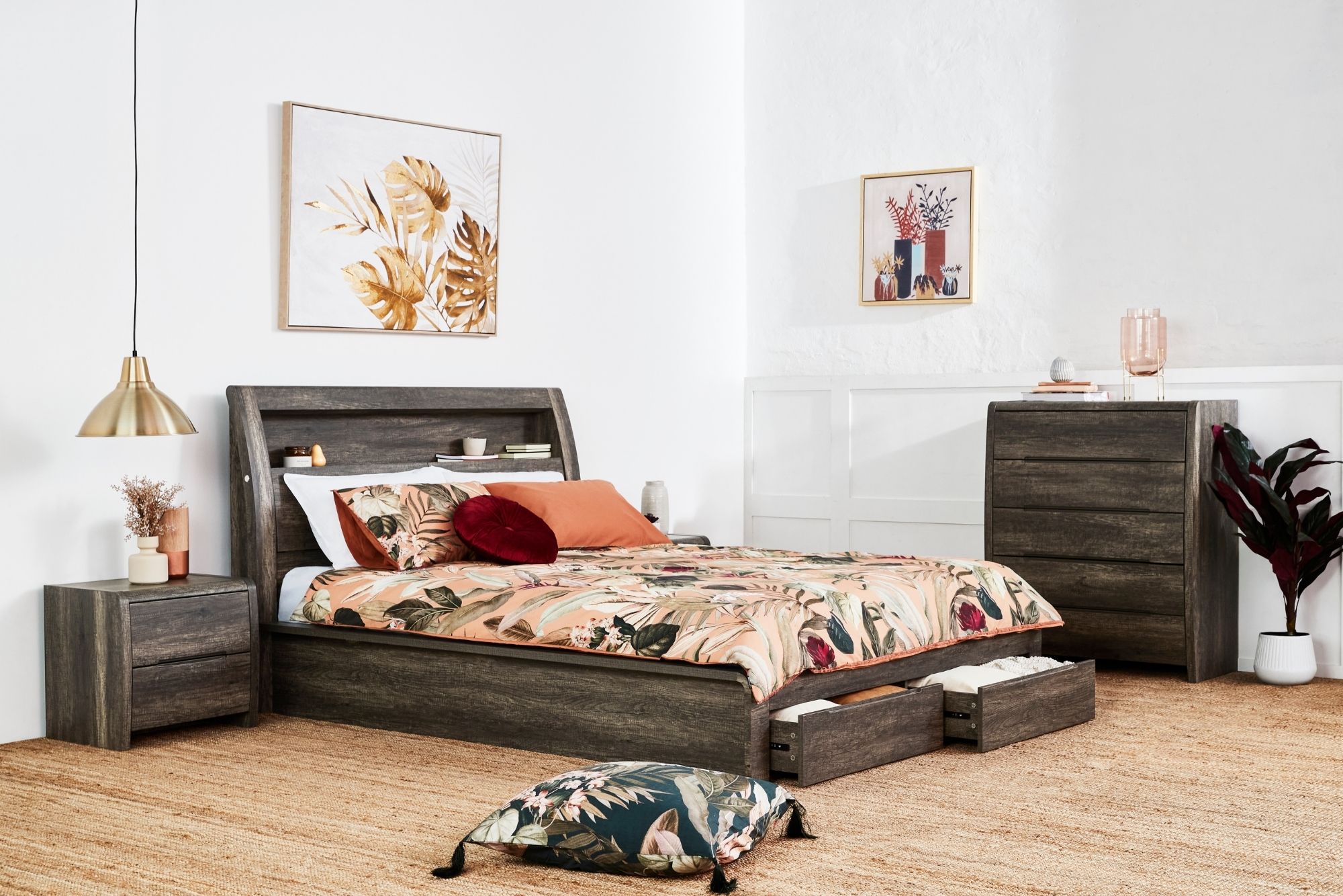 Wellard Charcoal Bed Frame | Bedshed