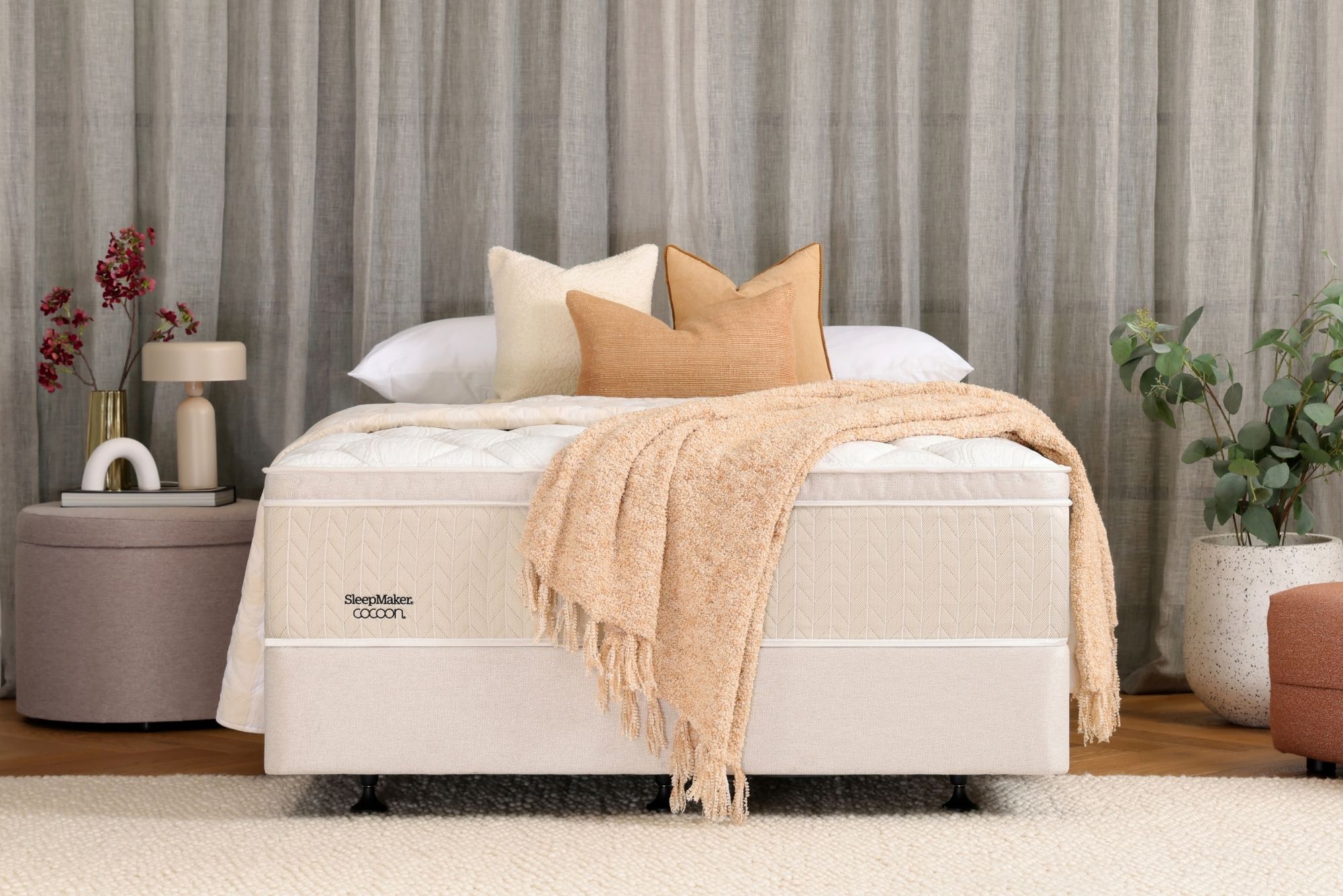 SleepMaker Cocoon Gold Riverland Queen Mattress | Bedshed